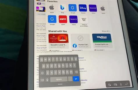 how to fix ipad keyboard floating in middle of screen mave