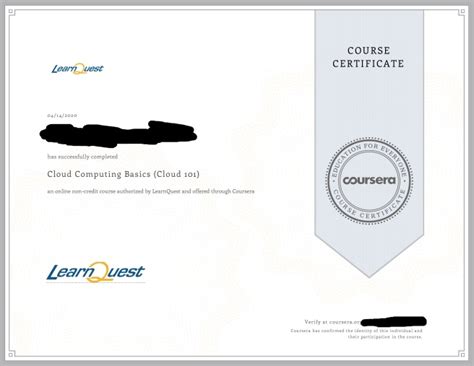 Cloud Computing Basics Certificate Ego Noctis Naktigone