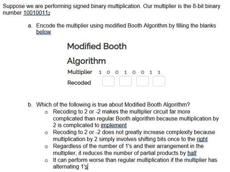 solved suppose we are performing signed binary