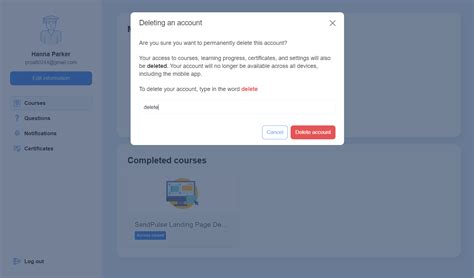 How To Delete A Student Account SendPulse