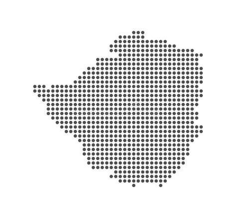 Zimbabwe Dotted Map Map Formed By Dots Stock Illustration Illustration Of Collection Badge
