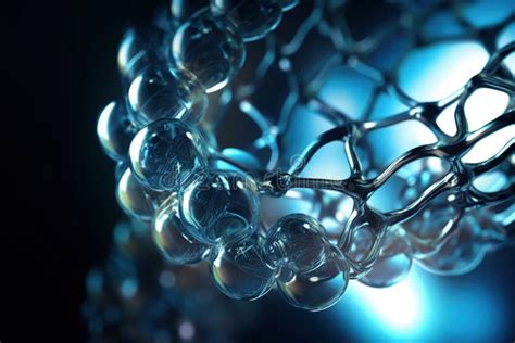 Dna Helix Enlarged Model In Bright Colors And Spots Generative Ai Stock Illustration