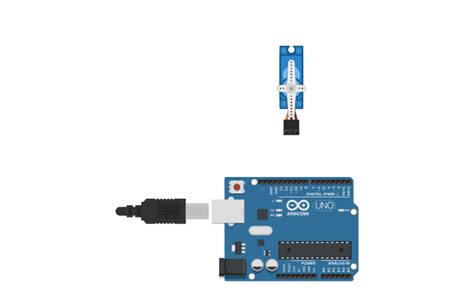 Circuit Design Servo Schloss 1 Verkabelung Tinkercad