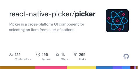 Releases React Native Picker Picker GitHub