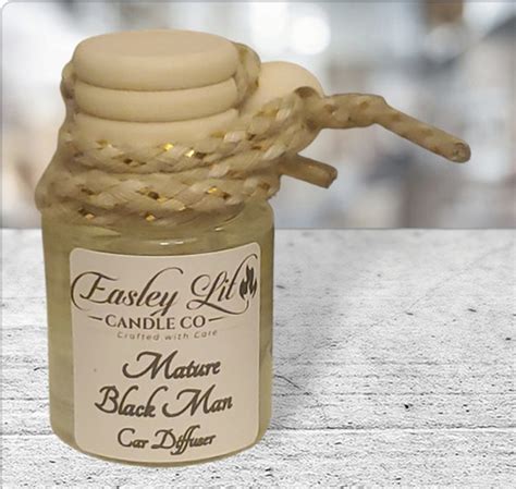Car Diffuser Mature Black Man Easley Lit Candle Co