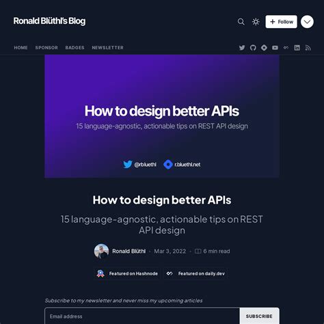 How To Design Better Apis Links