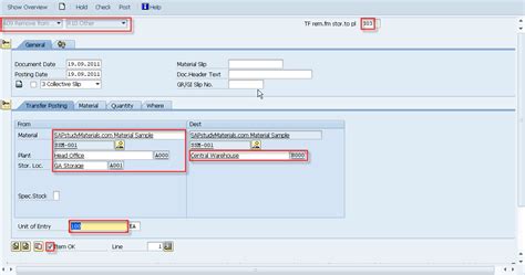 SAP Supply Chain Management SCM Procedures Of Stock Transfer Posting Between Plants