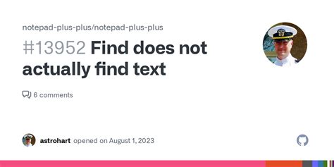Find Does Not Actually Find Text Issue Notepad Plus Plus Notepad Plus Plus GitHub