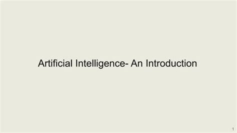 artificial 20intelligence 20introduction pptx