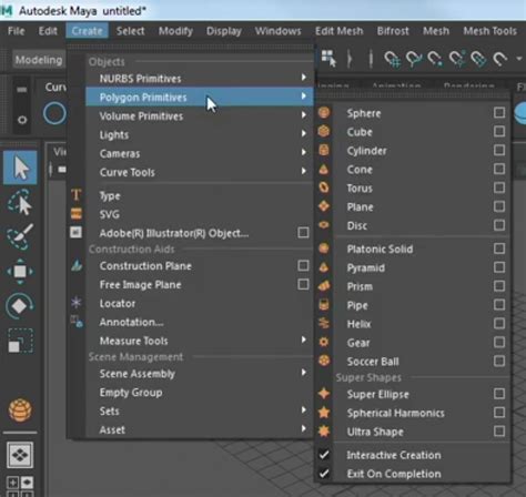 Tutorial Maya Creating Polygon Models