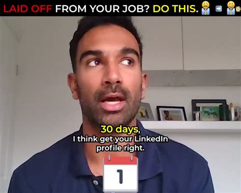 Video Harsh Thakkar On Linkedin Getting Laid Off Heres What You