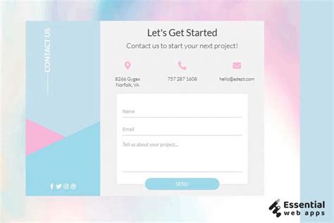 10 HTML CSS Contact Form Latest Collection Essential Web Apps