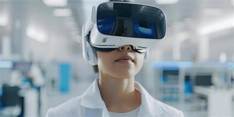 using vr in the lab for immersive simulation experiences concept