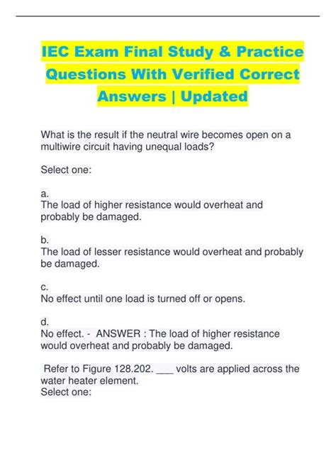 IEC Exam Final Study Practice Questions With Verified Correct Answers Updated IEC Stuvia US