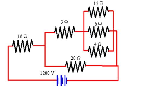 Solved What Is The Voltage Drop Current And Power Throug