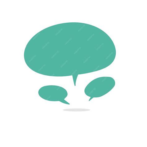 Premium Vector Set Of Speak Bubble Text Chatting Box Message Box Outline Cartoon