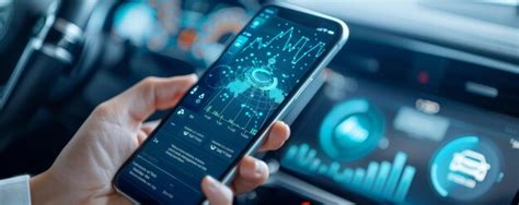 Monitoring Fuel Consumption In Electric Vehicle App Modern Smartphone