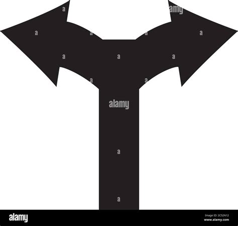 Two Way Left Right Arrows Icon Over White Background Silhouette Style Vector Illustration