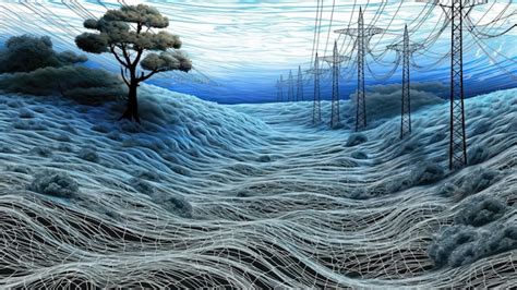 A Colorful Illustration Of The Electrical Grid Premium Ai Generated Image