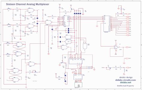 16 Channel Analog Multiplexer Electronics Circuits