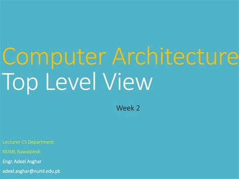 week 2 intro to computer organization and assembly language ppt