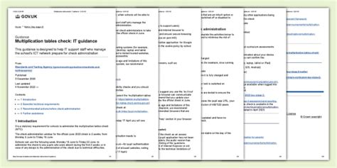 FREE Multiplication Tables Check IT Guidance Twinkl