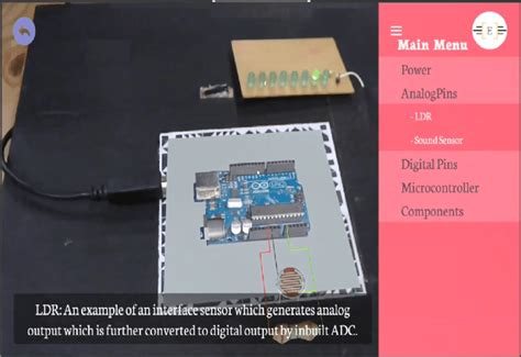 interfacing schematic of ldr sensor with arduino uno development board