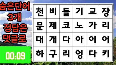 치매예방 숨은단어찾기2 Youtube