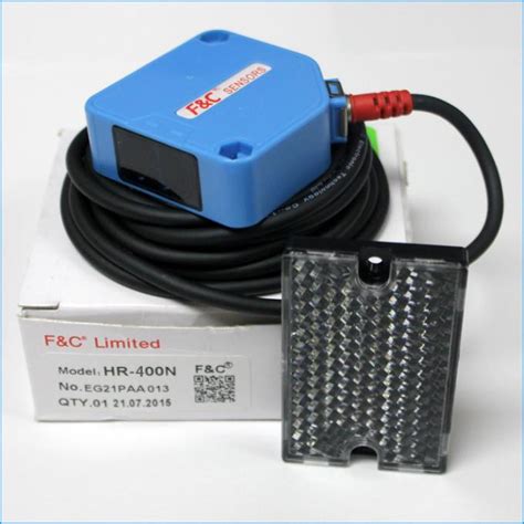 12vdc Retro Reflective Photoelectric Sensor Switch 4m Sensing Distance
