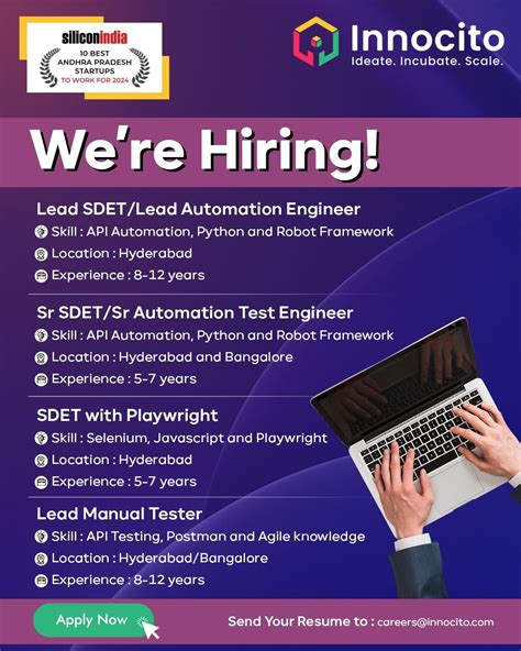 Hiring Qatestengineer Manualtesting Automationtesting Jobopportunity… Narendra Datta 15