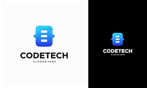 premium vector modern coding logo designs concept vector programmer