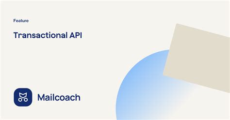 Transactional Api Features Mailcoach
