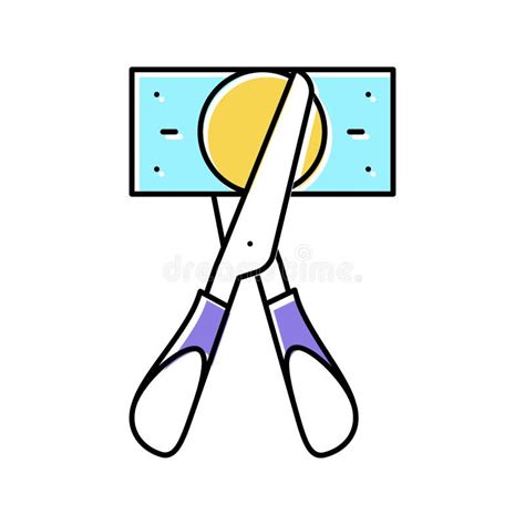 Scissors Cutting Money Banknote Color Icon Vector Illustration Stock Vector Illustration Of