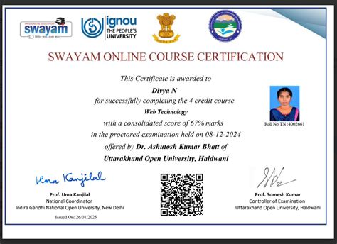 Webdevelopment Nptel Learning Achievement Technology Fullstack