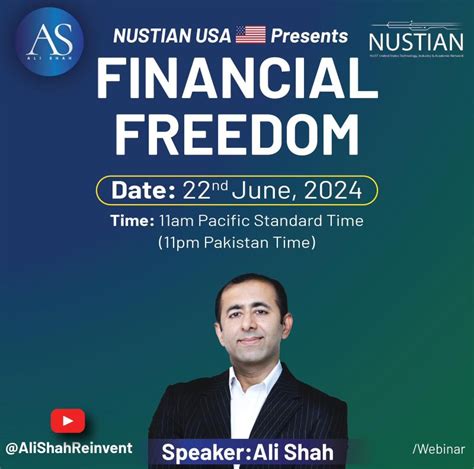 hamza iftikhar on linkedin financialfreedom webinar nustianusa