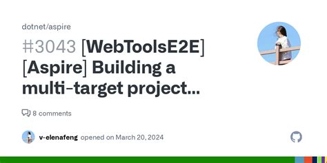 [webtoolse2e][aspire] building a multi target project from the app host
