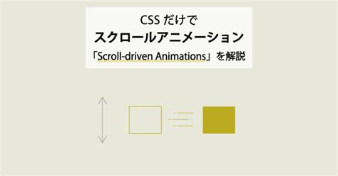 CSSだけでスクロールアニメーションScroll driven Animationsanimation timelineプロパティを解説