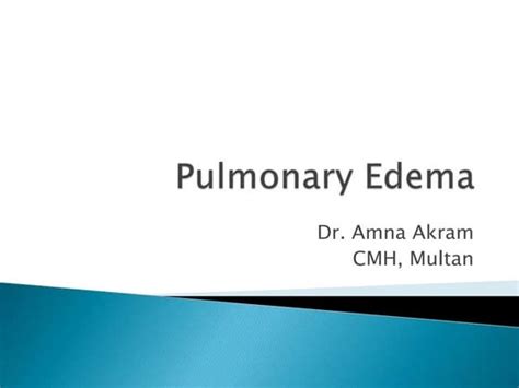 Pulmonaryedema Basic Classificationspptx