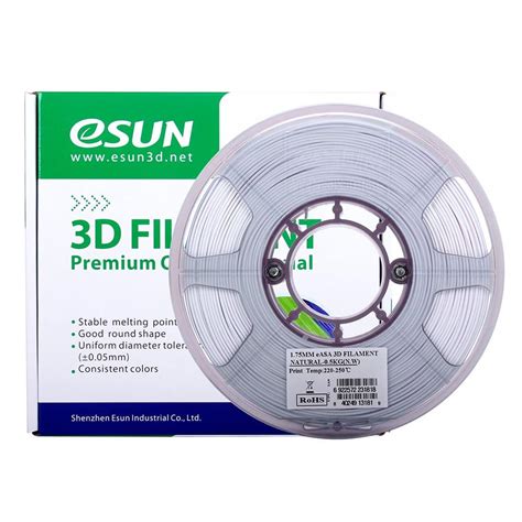 Esun ABS+ Advanced ABS 2.85mm 1Kg WHITE • 3D Printer Store