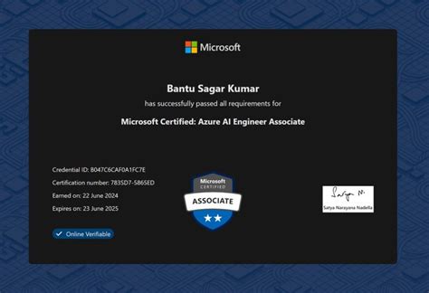 Sagar Kumar Bantu On Linkedin Azureai Azurecertification Ai