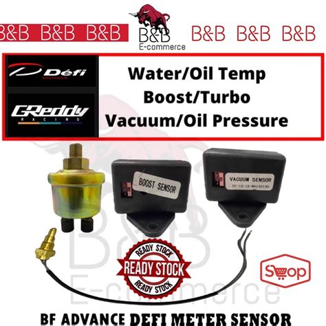 Sensor Defi Meter Gauge Water Oil Temperature Boost Turbo Vacuum