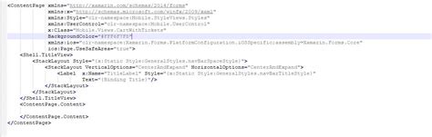 shell titleview binding doesn t work · issue 5578 · xamarin xamarin