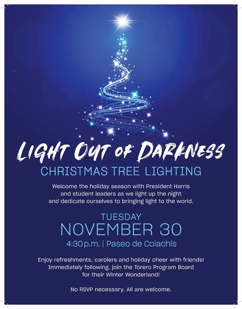Tree Lighting Ceremony Flyer