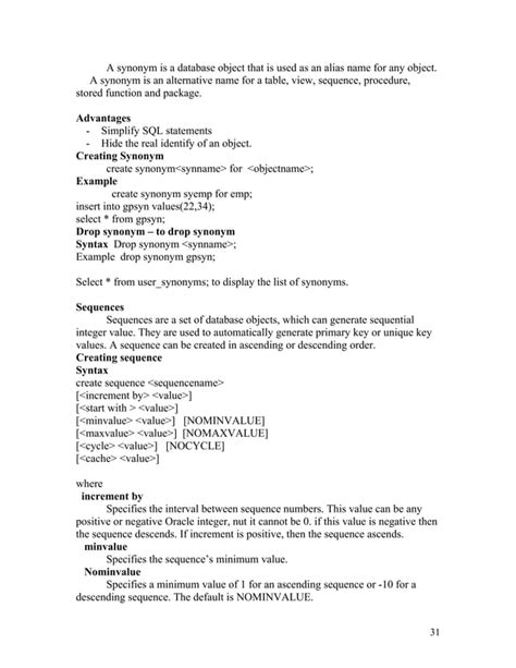 oracle sql and pl sql doc