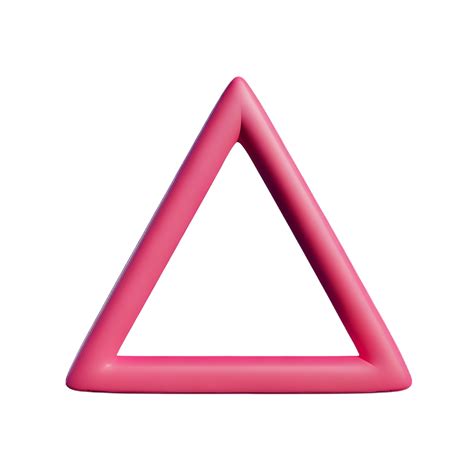 Triangle 3d Rendering Icon Illustration 28619996 Png