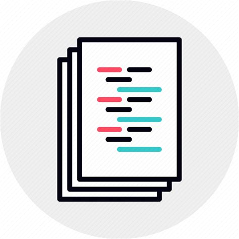 code coding compile files list program stack icon download on