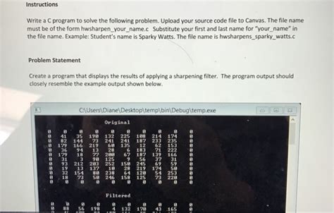 Solved Instructions Write A C Program To Solve The Following