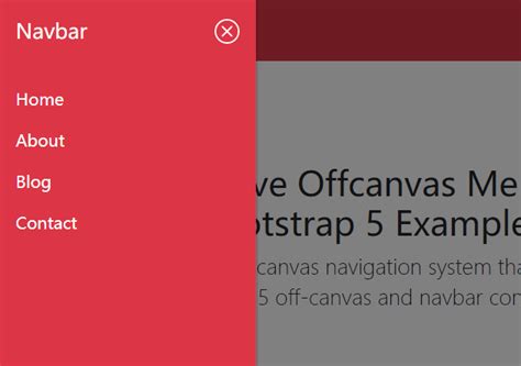 Responsive Offcanvas Menu For Bootstrap 5 Cssscriptcom On Tumblr