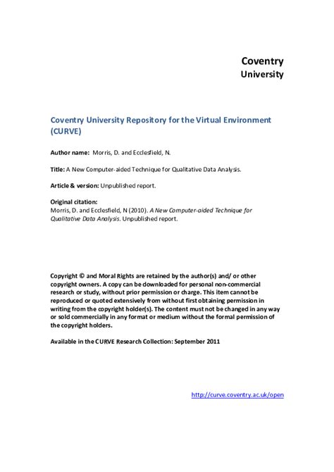 Pdf A New Computer Aided Technique For Qualitative Document Analysis