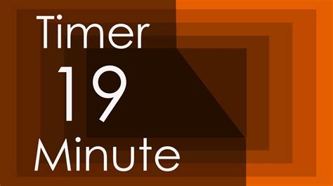 19 Minute Timer Countdown Youtube
